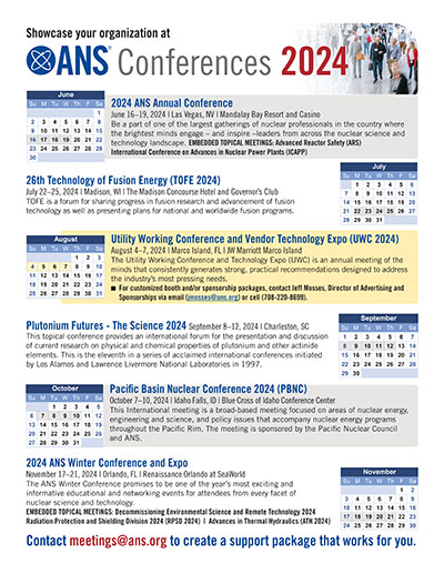 About ANS Conferences -- ANS / Meetings
